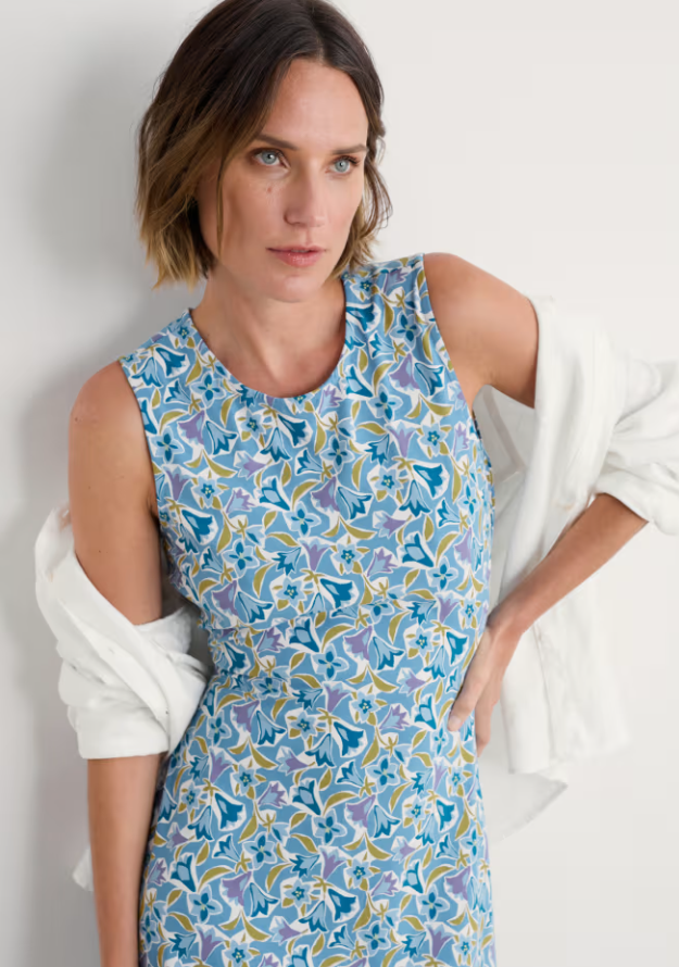 Sea Salt - Sweet Violet Dress in Paper Bellflower Sea Blue – Milners of ...